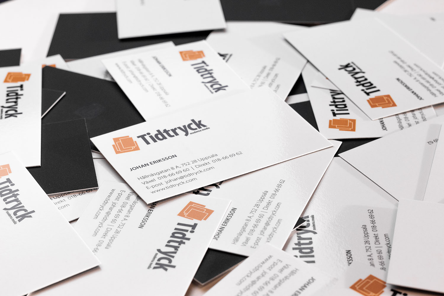 Professionella visitkort | QR-kod för vCard | Tidtryck AB